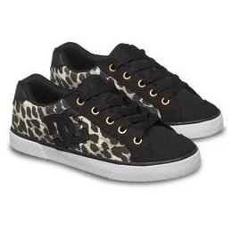 Sneaker DC Shoes "Chelsea", Damen, Gr. 7(38), schwarz (cheetah, schwarz), Obermaterial:Obermaterial: Textil / Futter: Textil / Au&szlig;ensohle: Gummi;, Schuhe Sneaker