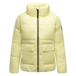 Kurzjacke Navahoo "Eispracht 14", Damen, Gr. L (40), hellgelb, Obermaterial: 100% Polyester. Innenfutter: 100% Polyester. Wattierung: 100% Polyester. &Auml;rmelfutter: 100% Polyester, gerade h&uuml;ftbedeckend, hoch geschlossener Ausschnitt, &Auml;rmel ohne &Auml;rmelschlitz elastischer Bund mit Gummizug,mit innenliegendem Gummizug, Jacken Kurzjacke, Kurze gesteppte Damen Winterjacke