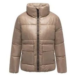 Kurzjacke Navahoo "Eispracht 14", Damen, Gr. M (38), taupe, Obermaterial: 100% Polyester. Innenfutter: 100% Polyester. Wattierung: 100% Polyester. &Auml;rmelfutter: 100% Polyester, gerade h&uuml;ftbedeckend, hoch geschlossener Ausschnitt, &Auml;rmel ohne &Auml;rmelschlitz elastischer Bund mit Gummizug,mit innenliegendem Gummizug, Jacken Kurzjacke, Kurze gesteppte Damen Winterjacke