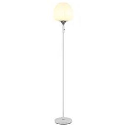 Globo LIGHTING Stehlampe "MAXY", wei&szlig;, 1 Stk., Leuchten, Stehleuchte/Glas opal/Glas Dekorillen/wei&szlig;/Wohnzimmer/Schlafzimmer, Stehlampe