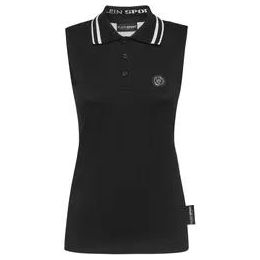 T-Shirt Plein Sport "T-Shirt", Damen, Gr. S, schwarz (02, schwarz), Obermaterial: 100% Baumwolle, Shirts T-Shirt
