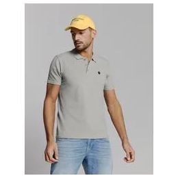 Poloshirt NO EXCESS "NO EXCESS Poloshirt Polo Melange", Herren, Gr. 3XL, grau (grau melange), 70% Baumwolle (recycelt), 30% Polyester (Recycelt), Shirts