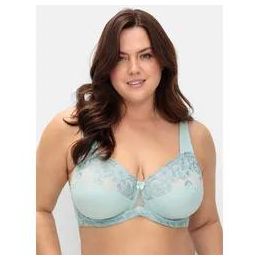B&uuml;gel-BH sheego, Damen, Gr. 105, Cup C, gr&uuml;n (kalkmint), 50% Polyamid, 40% Polyester, 10% Elasthan, BHs B&uuml;gel-BH