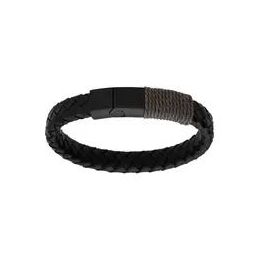 Manguun Armband, schwarz (schwarz, schwarz), Armb&auml;nder, Herren, Edelstahl Metall, Edelstahl, Metall, Armband