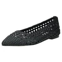 Ballerina Steve Madden "Steve Madden Ballerinas Lederimitat", Damen, Gr. 39, schwarz, Lederimitat, Schuhe Ballerina