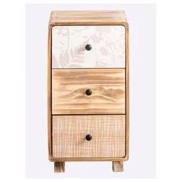 Kommode Heine HOME, rosa (natur, altros&eacute;), B:30cm H:58cm T:30cm, MDF, Sideboards, Kommode