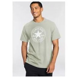 T-Shirt Converse "Converse GO-TO ALL STAR PATCH STANDARD-FIT T-SHIRT", Damen, Gr. XL, pale surplus, Single Jersey, Obermaterial: 100% Baumwolle, Rundhals, Shirts T-Shirt, Unisex