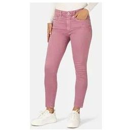 5-Pocket-Jeans STOOKER WOMEN "Rio Fashion Skinny Fit Jeans", Damen, Gr. 42, L&auml;nge 32, rosa (berry frost wash), Denim/Jeans, 82% Baumwolle, 17% Polyester, 1% Elasthan, skinny fit lang, Jeans 5-Pocket-Jeans, Skinny Fit Casual Clean Wash Denim Jeans Magic Shape Effekt f&uuml;r Damen