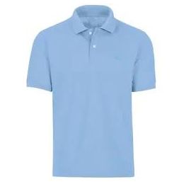 Poloshirt TRIGEMA "TRIGEMA Poloshirt DELUXE Piqu&eacute;", M&auml;dchen, Gr. 104, blau (horizont), Piqu&eacute;, 100% Baumwolle, Basic, lang, ohne Ausschnitt, Shirts