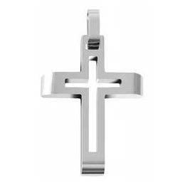 Adelia&acute;s Kettenanh&auml;nger ADELIA ́S "modischer Kreuz Anh&auml;nger aus Edelstahl", schwarz, Schmuckanh&auml;nger, Damen, Edelstahl, Kettenanh&auml;nger