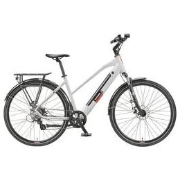E-Bike Telefunken "E-Trekking Expedition XT490 Damen" Gr. 48, schwarz (kreide, schwarz), Elektrofahrr&auml;der, 48cm, 28 Zoll (71,12cm), Pedelec, Elektrofahrrad, Damen, innerhalb StVZO, 28 Zoll