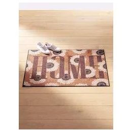 Fu&szlig;matte Salonloewe Gr. 3, braun (braun, gemustert), B:75cm H:7mm L:120cm, Kunstfaser, Polyamid, Teppiche, Fu&szlig;matte