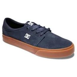 Sneaker DC Shoes "Trase Sd", Herren, Gr. 10 (43), blau (navy, gum), 90.9% Leder, 9.1% Baumwolle, Schuhe Sneaker