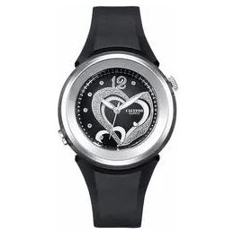 Quarzuhr Calypso WATCHES, schwarz, Armbanduhren, Damen, Quarzuhr, Armbanduhr, Damenuhr, mit Herzmotiv, bis 10 bar wasserdicht