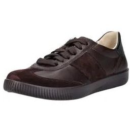 Sneaker Legero "Legero Sneaker Nappaleder", Damen, Gr. 40, braun (dunkelbraun), Nappaleder, Schuhe Sneaker