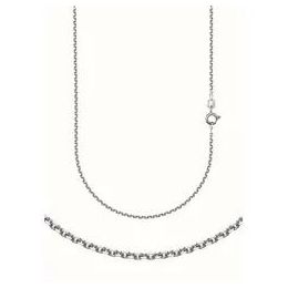 Collierkettchen Firetti "Schmuck Geschenk Silber 925 Halskette Ankerkette diamantiert" Gr. 45, silber (silberfarben), Halsketten, Damen, 45, Silber 925 (Sterlingsilber), B: 2mm, Made in Germany, B:2mm
