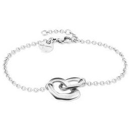 Armband Tamaris "Schmuck Geschenk Edelstahl Armkette Organic Shapes", silber (silberfarben), Armb&auml;nder, Damen, 21cm, Edelstahl, Armband