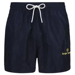 Badeshorts Sergio Tacchini "GUACETO SWIMSHORT Herren", Herren, Gr. M, EURO-Gr&ouml;&szlig;en, blau (navy, popcorn), Polyester, Badehosen Badeshorts, Badehose Herren, Badeshorts, Strandhose, Swimwear, Beachwear, Sale