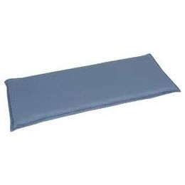 Bankauflage GO-DE "2-Sitzer", blau, B:48cm H:6cm T:115cm, Polyester, Polyurethan, Polsterauflagen, Bankauflage, Ma&szlig;e ca.: 48 cm x 115 cm x 6 cm