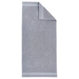 Handtuch Dyckhoff "Gloss", silber, B:50cm L:100cm, Frottier, Baumwolle, Handt&uuml;cher, mit edler Glanzgarn Bord&uuml;re