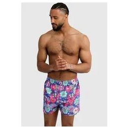 Lousy Livin Underwear Boxershorts LOUSY LIVIN "2Pack Boxershorts Butterfly &", Herren, Gr. L, pink, blau, 100% Baumwolle, Unterhosen, 2er-Pack mit lockerem Schnitt