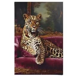 Poster Reinders "Sofa Panther", bunt (farbe bild(er): mehrfarbig), B:61cm H:91,5cm T:0,1cm, Bilder, Poster, Wohnzimmer - Mehrfarbig - 150 gr. Papier - Tiere - 61x91,5 cm