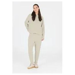 ENDURANCE ATHLECIA Sweathose ATHLECIA "Jacey", Damen, Gr. 40, EURO-Gr&ouml;&szlig;en, grau (grau, beige), 51% Polyester, 44% Modal, 5% Elasthan, unifarben, lang, Hosen Sweathose, aus weichem Modalmix