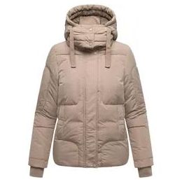 Steppjacke Navahoo "Zauberlicht 14", Damen, Gr. L (40), beige (taupe), Obermaterial: 100% Polyester. Innenfutter: 100% Polyester. Wattierung: 100% Polyester. &Auml;rmelfutter: 100% Polyester, gerade h&uuml;ftbedeckend, hoch geschlossener Ausschnitt, eng Rippstrickb&uuml;ndchen, Jacken Steppjacke, Winterjacke mit abnehmbarer Kapuze und Fleece-Futter