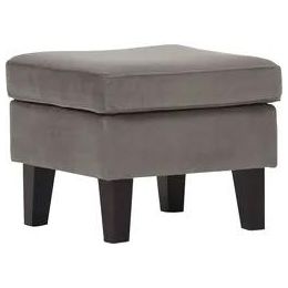 Hocker GUTMANN FACTORY, grau, B:55cm H:44cm, 100% Polyester, Hocker, Hocker