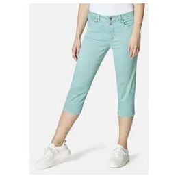 7/8-Jeans STOOKER WOMEN "LIMA Boyfriend Fit Capri", Damen, Gr. 42, L&auml;nge 21, blau (aqua sea), Twill, 82% Baumwolle, 17% Polyester, 1% Elasthan, l&auml;ssig geschnitten 7/8-L&auml;nge, Jeans, Boyfriend Fit Casual Twill Capri Hose f&uuml;r Damen