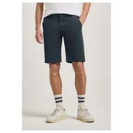 Shorts Street One MEN, Herren, Gr. 30, blau (schwarz ink blau), Web, 98% Baumwolle, 2% Elasthan, unifarben, regular fit kurz, Hosen Shorts, aus Baumwolle mit Stretchanteil