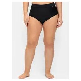 Bikini-Hose sheego, Damen, Gr. 48, Normalgr&ouml;&szlig;en, schwarz, Elasthan, Polyamid, Badehosen Bikini-Hose