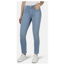 5-Pocket-Jeans STOOKER WOMEN "Milano Denim Magic Shape Fit Jeans", Damen, Gr. 46, L&auml;nge 28, blau (bleached denim), Denim/Jeans, 83% Baumwolle, 16% Polyester, 1% Elasthan, schmal lang, Jeans 5-Pocket-Jeans, Casual Clean Wash Denim Jeans Magic Shape Effekt f&uuml;r Damen