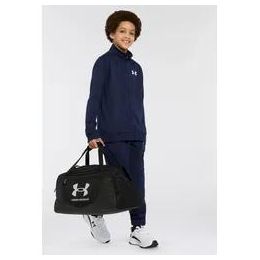Trainingsanzug Under Armour "UA RIVAL KNIT TRACK SUIT", Jungen, Gr. L, midnight navy, midnight navy, wei&szlig;, Obermaterial: 100% Polyester, Sportanz&uuml;ge Trainingsanzug, F&uuml;r Kinder - Material innen weich angeraut