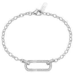 Armband "mit Zirkonia, Silber 925", silber, Giorgio Martello MILANO, Armb&auml;nder, Damen, 19cm, Silber 925 (Sterlingsilber), Armband