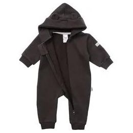 Overall Liliput "little one", M&auml;dchen, Gr. 68, EURO-Gr&ouml;&szlig;en, braun (dunkelbraun), 80% Baumwolle, 20% Polyester, Rundhals, Overalls Overall, mit niedlicher Kapuze