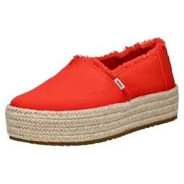 Toms Shoes Espadrille TOMS "TOMS Halbschuhe Textil", Damen, Gr. 39, rot, Textil, Schuhe Espadrille