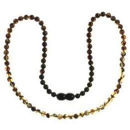 Gliederkette OSTSEE-SCHMUCK "OSTSEE-SCHMUCK Kette Kugel 5 mm Kette Kugel 5 mm" Gr. 45, gr&uuml;n, Halsketten, Damen, 45cm, Bernstein, L: 42, Gliederkette