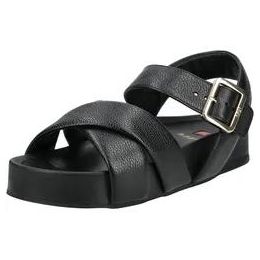 H&ouml;gl Plateausandaletten H&Ouml;GL "H&ouml;gl Sandalen Leder", Damen, Gr. 39, schwarz, Leder, Schuhe