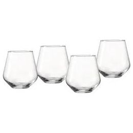 Ritzenhoff & Breker Whiskyglas RITZENHOFF & BREKER "Rumba", transparent, B:8,5cm H:9,5cm &Oslash;:8,5cm, Glas, Trinkgef&auml;&szlig;e, Whiskyglas, 4er Set, je 470 ml