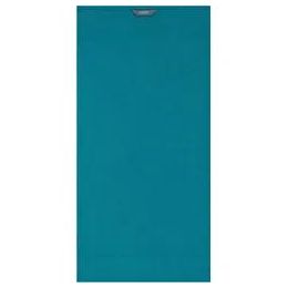 Badetuch Egeria "Diamant", blau (petrol), B:70cm L:140cm, Frotteevelours, Obermaterial: 100% Baumwolle, Handt&uuml;cher, Badetuch, Uni Programm mit schmaler Bord&uuml;re, 100 % Baumwolle