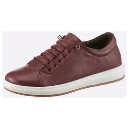 Sneaker Andrea Conti, Damen, Gr. 40, rot (burgund), Glattleder, Leder, Rindsleder, Schuhe Sneaker