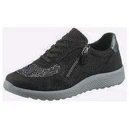 Sneaker Casual Looks, Damen, Gr. 42, schwarz, Nubukleder, Textil, Schuhe Sneaker