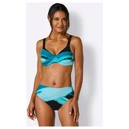 B&uuml;gel-Bikini feel good, Damen, Gr. 42, Cup B, bunt (schwarz, t&uuml;rkis), Elasthan, Polyamid, Bikini-Sets B&uuml;gel-Bikini