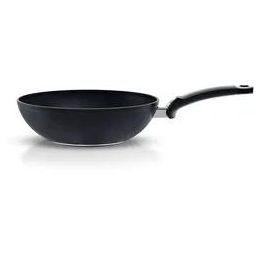 Wok Fissler "Adamant", schwarz, H:12,5cm L:46cm &Oslash;:26cm, Pfannen, Wok, kratzfest, Made in Germany