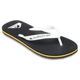 Sandale Quiksilver "Molokai Core", Herren, Gr. 8(41), schwarz (schwarz, rasta), Obermaterial:Obermaterial: Synthetikmaterial / Au&szlig;ensohle: Moosgummi;, Schuhe Sandale