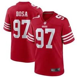 Footballtrikot Nike "Nike Trikot San Francisco 49ers NFL Home Game Jersey Bosa 97", Herren, Gr. L, rot (mehrfarbig), 100% Polyester, Trikots