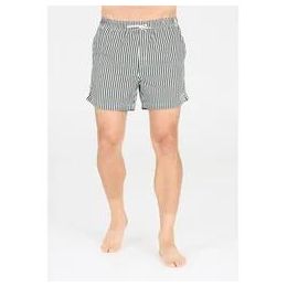 Badeshorts Virtus "Cullen", Herren, Gr. 3XL, EURO-Gr&ouml;&szlig;en, gr&uuml;n (dunkelgr&uuml;n, wei&szlig;), Polyamid, gestreift, Badehosen Badeshorts, aus atmungsaktivem Material