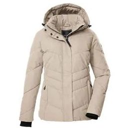 Steppjacke "GW 59 WMN QLTD JCKT", Damen, Gr. 42, hellbeige, Obermaterial: 100% Polyester;Futter: 100% Polyester;F&uuml;llung: 100% Polyester, G.I.G.A. DX BY KILLTEC, Jacken Steppjacke, Wasserabweisende, winddichte Steppjacke mit abnehmbarer Kapuze