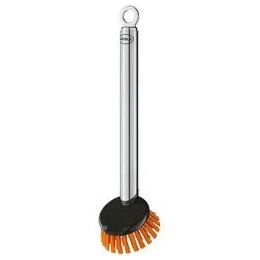 R&ouml;sle Reinigungsb&uuml;rste R&Ouml;SLE, bunt (edelstahlfarben, schwarz, orange), B:6cm H:6,5cm L:24,5cm, Edelstahl, Polyester, Reinigungsb&uuml;rsten, Reinigungsb&uuml;rste, Sp&uuml;lb&uuml;rste mit Wechselkopf, Edelstahl 18/10, sp&uuml;lmaschinengeeignet